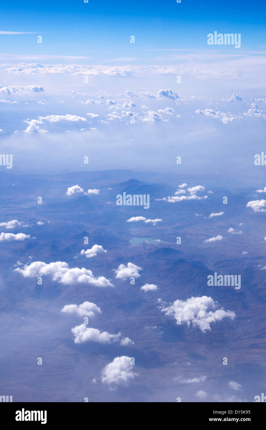 Aerial sky and clouds background Stock Photo - Alamy
