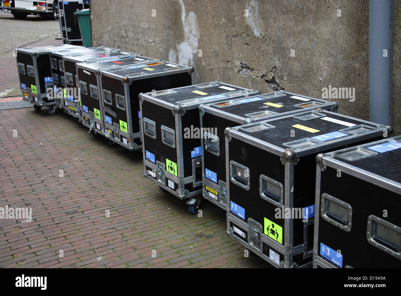 Row of electric boxes hi-res stock photography and images - Alamy