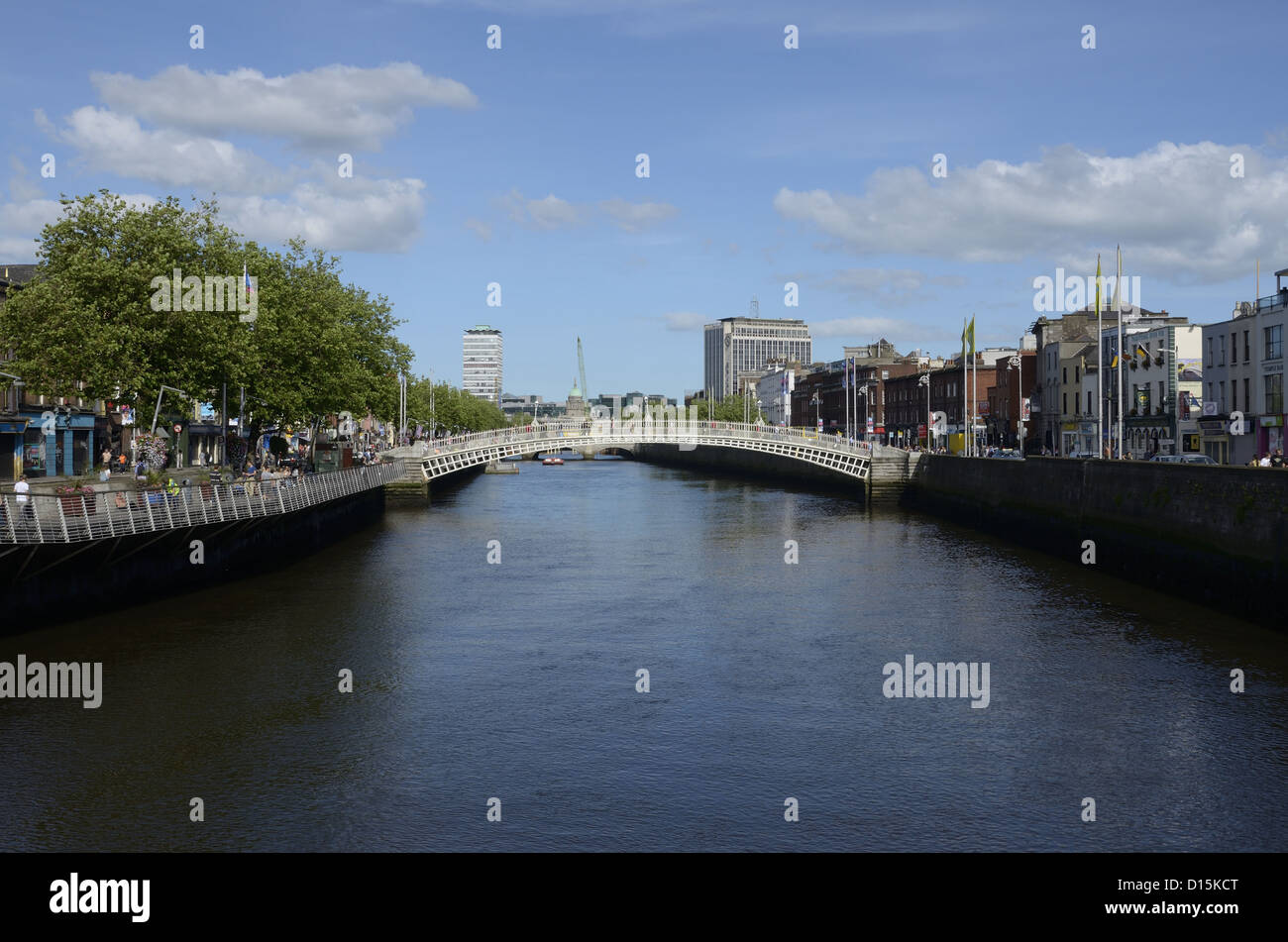 A beautiful scene in Dublin, the beautiful capital of Iteland Stock ...