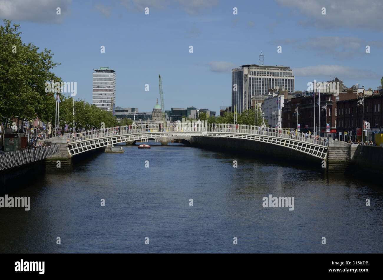 A beautiful scene in Dublin, the beautiful capital of Iteland Stock ...