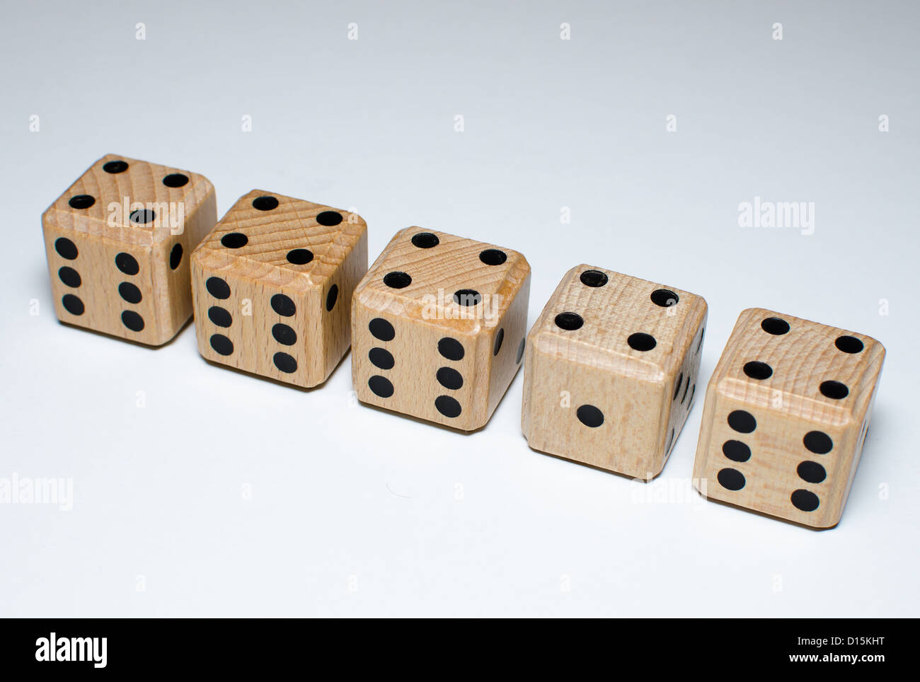 Six dice row hi-res stock photography and images - Alamy