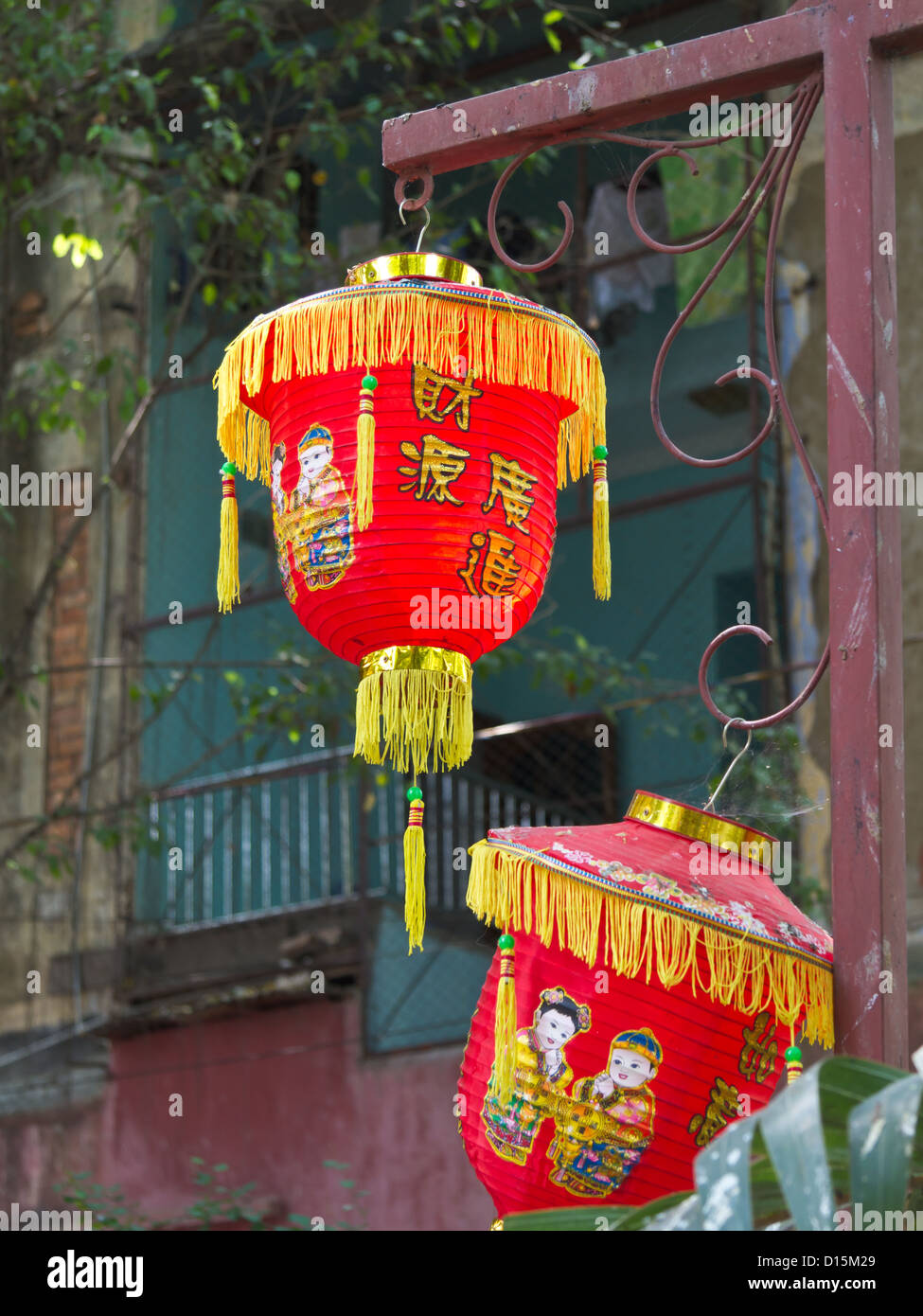 Traditional Chinese Lanterns in the Streets of Ho Chi Minh City ...