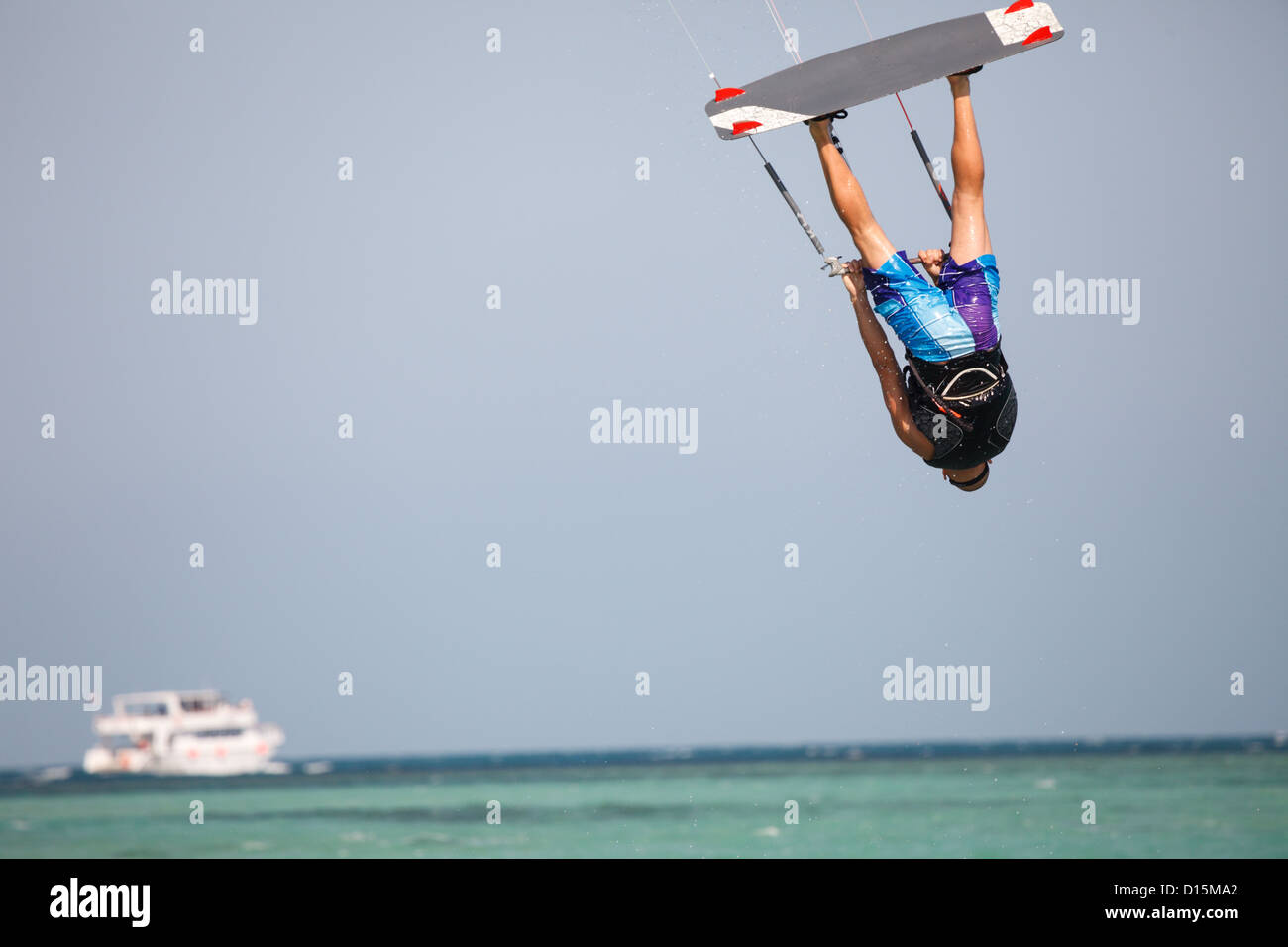 Person in blue back splash hi-res stock photography and images - Alamy