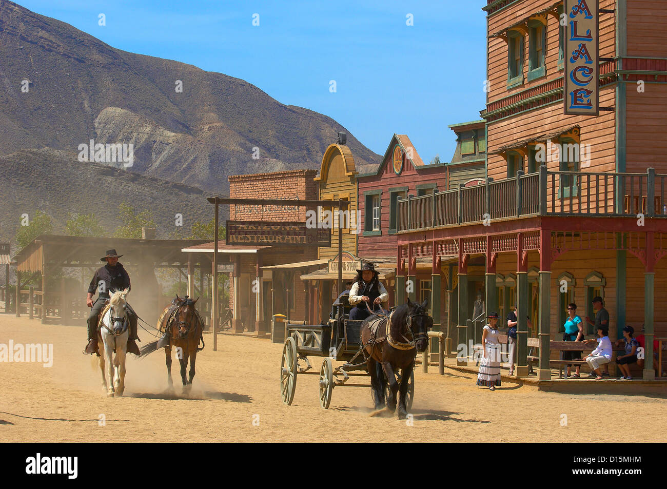 Tabernas, Mini Hollywood Film set , Desert of Tabernas, Almeria Stock ...