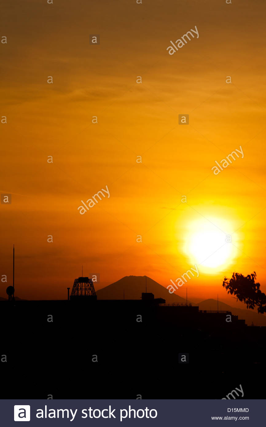 Sunset Over Mount Fuji High Resolution Stock Photography and Images - Alamy