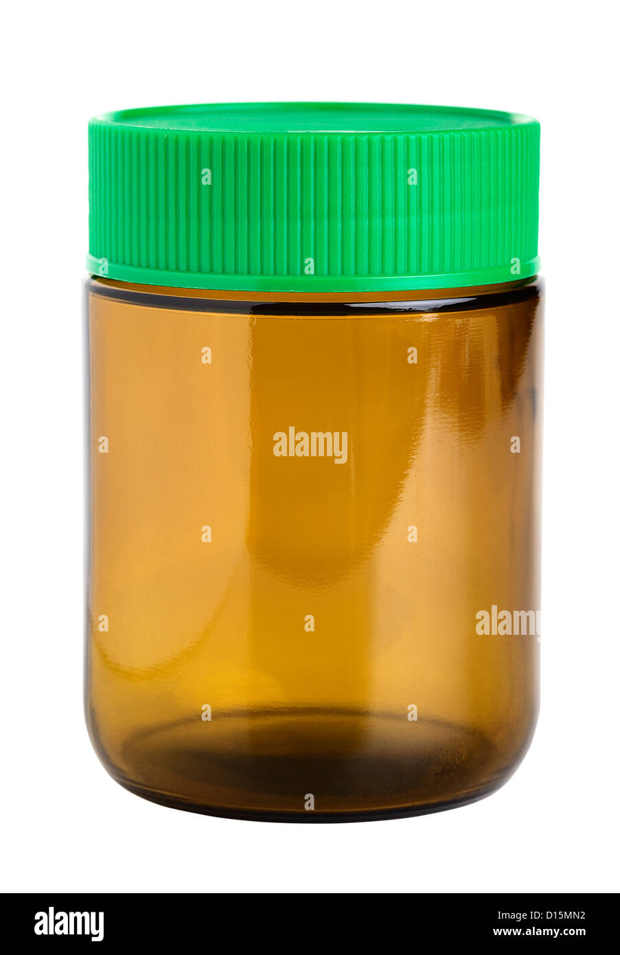 Close up of a smali 0,2 l jam jar isolated on white background, with ...