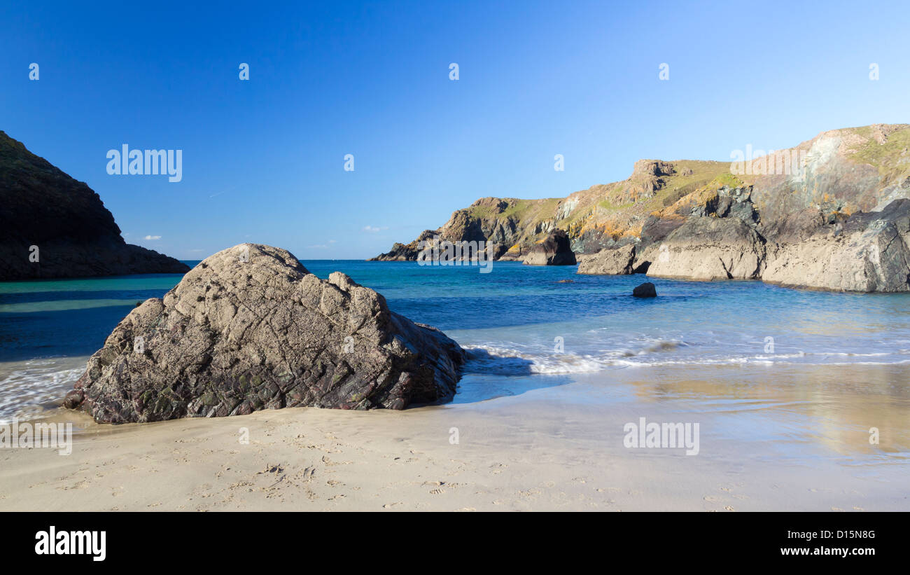 Kynance Cove on the Lizard Peninsula Cornwall England UK Stock Photo ...