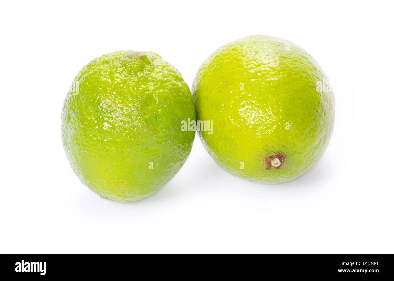 Fresh ripe lime isolated on white background Stock Photo - Alamy