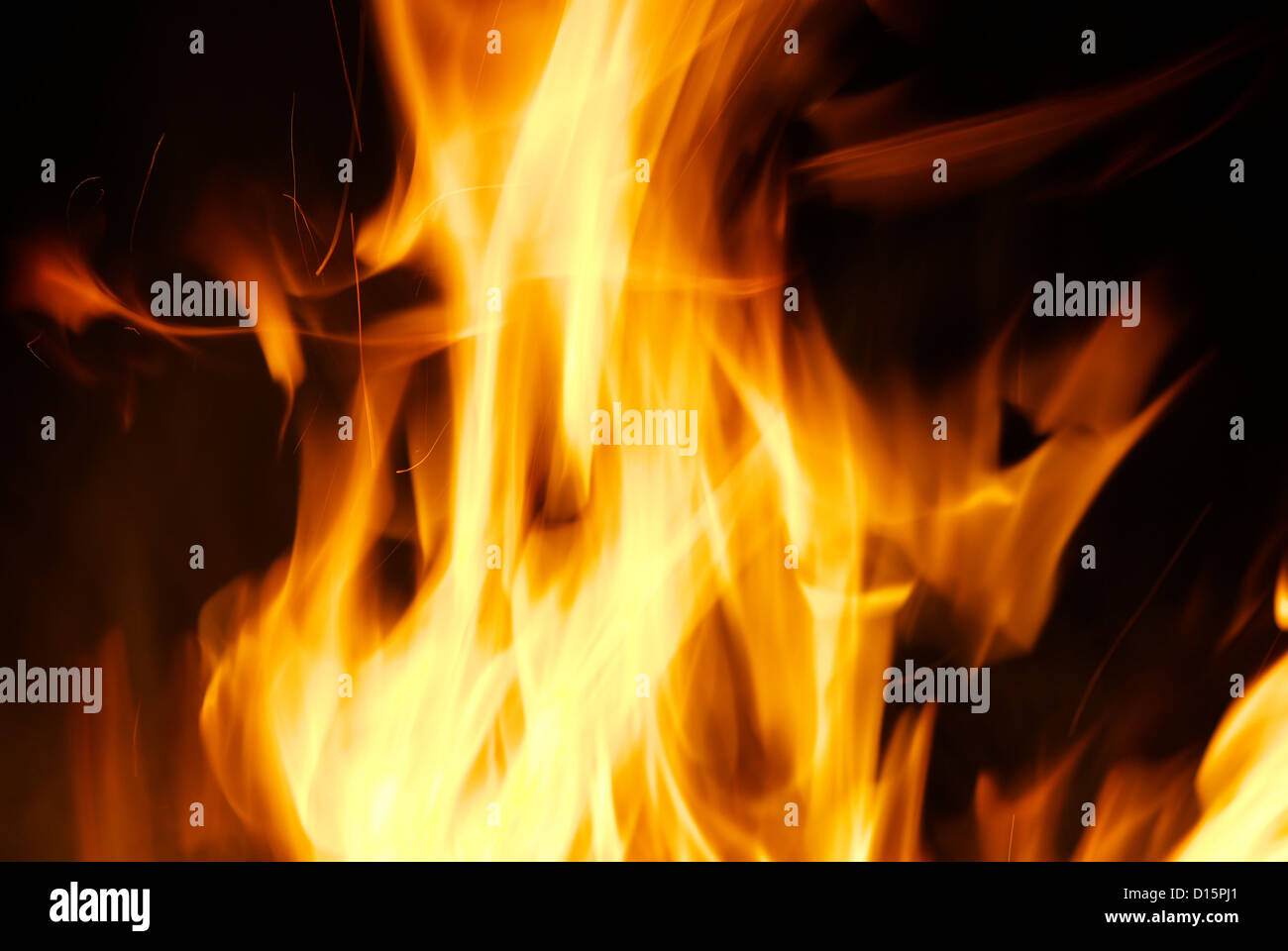 A nice fire in a fire place Stock Photo - Alamy