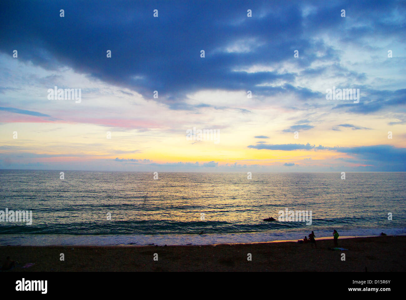 Fantastic sunset over the sea Stock Photo - Alamy