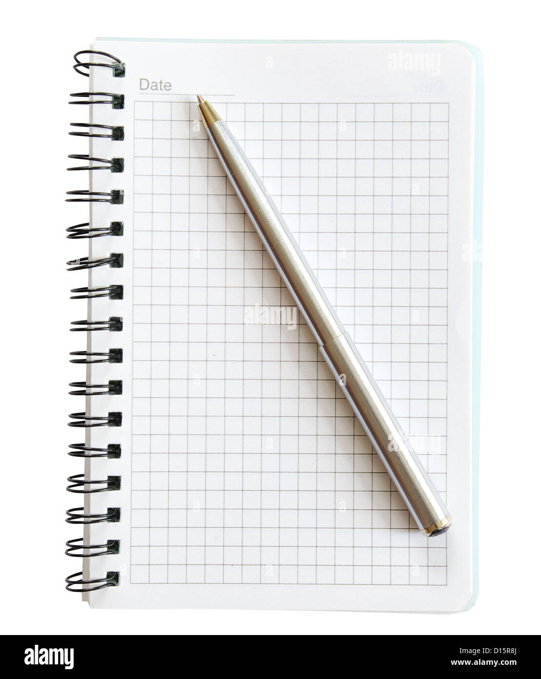 White spiral notepad blank Cut Out Stock Images & Pictures - Alamy