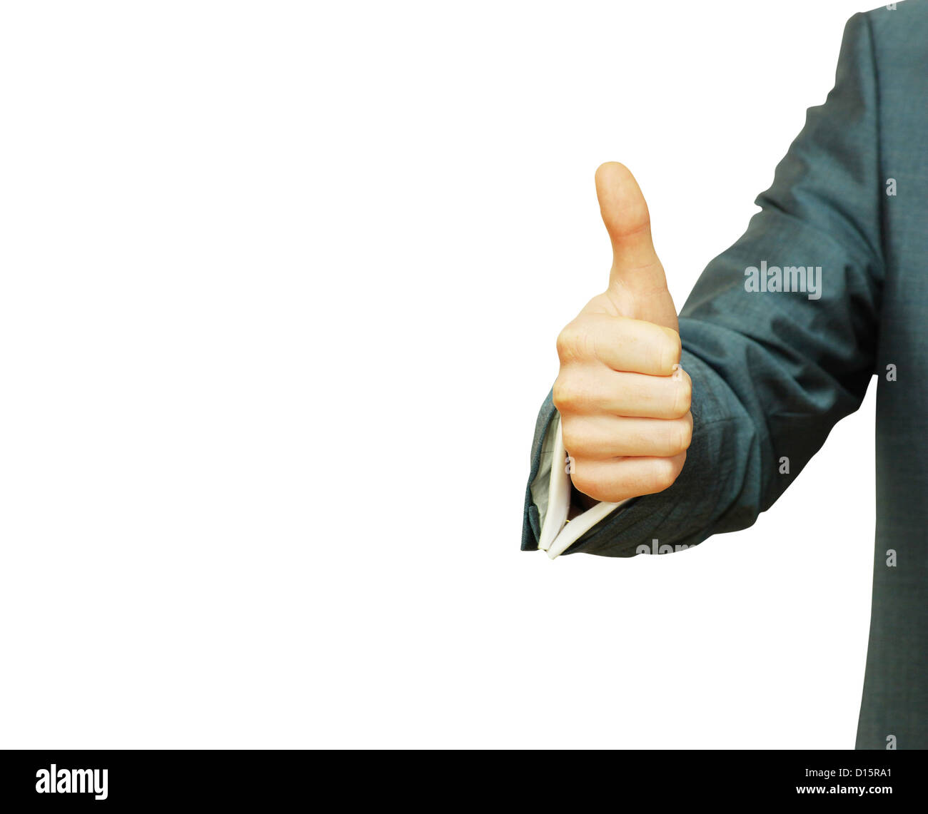 success hand sign isolated on white Stock Photo - Alamy