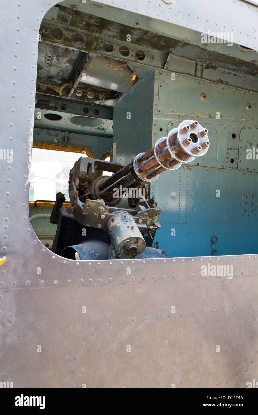 Machine Gun of an American Jet Fighter in the War Remnants Museum in Ho ...