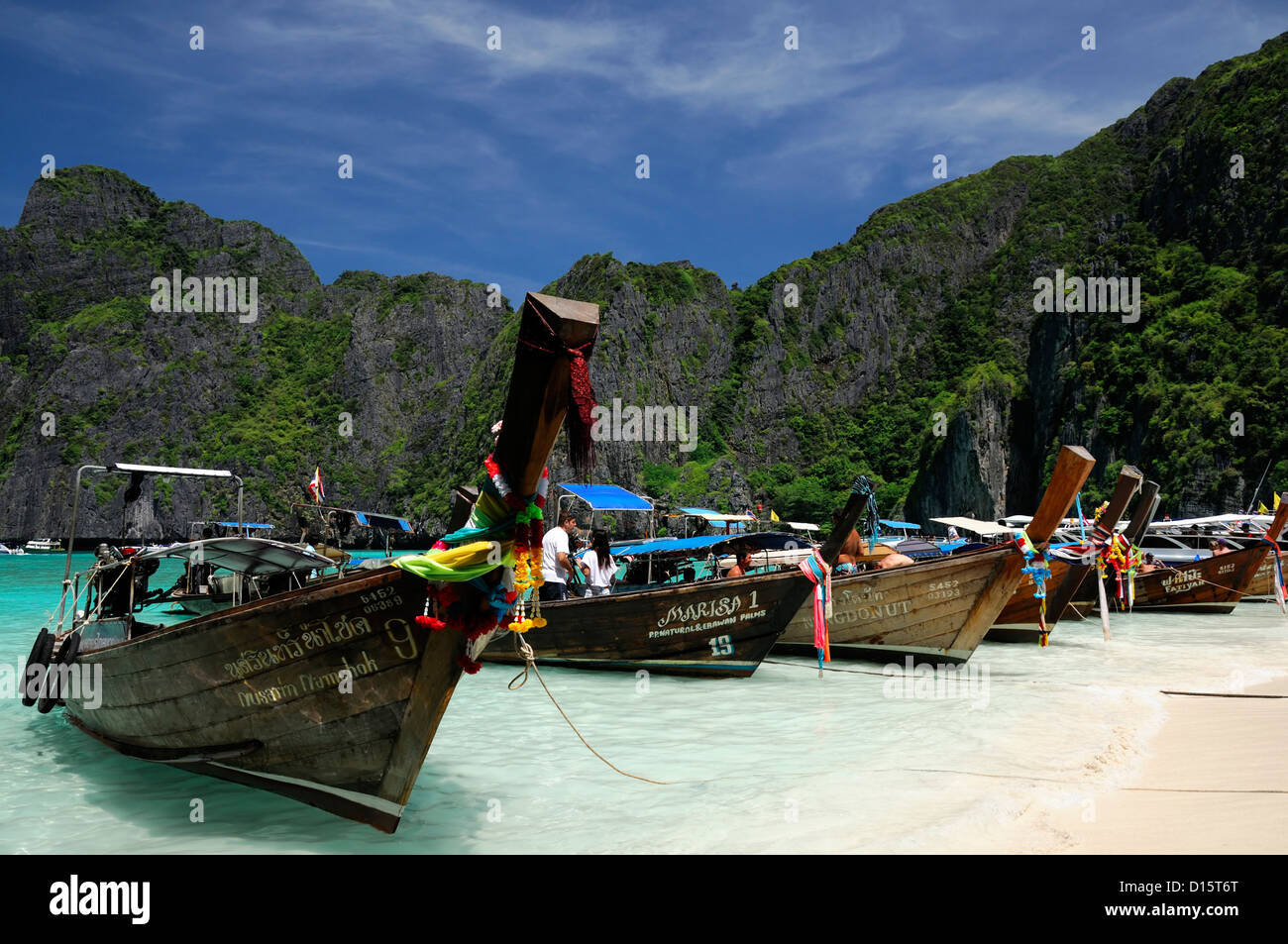 tropical paradise lagoon Maya Bay Ko Phi Phi Leh Ko Phi Phi Islands ...