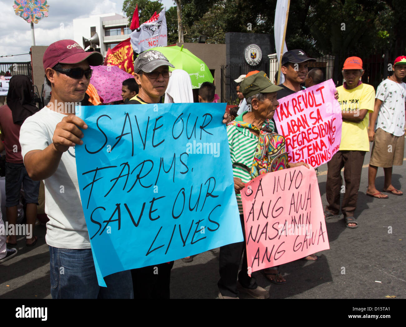 Anti-Sin tax bill protest Stock Photo - Alamy