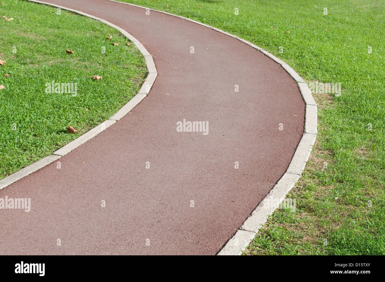 Curved Sidewalk Path Stock Photo - Alamy