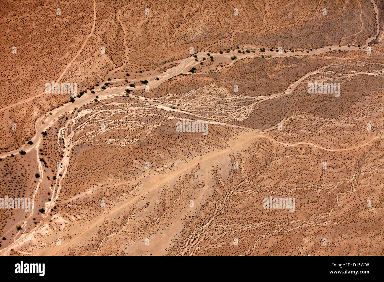 Aerial view of desert Wilderness Area. Arizona, United States Stock ...