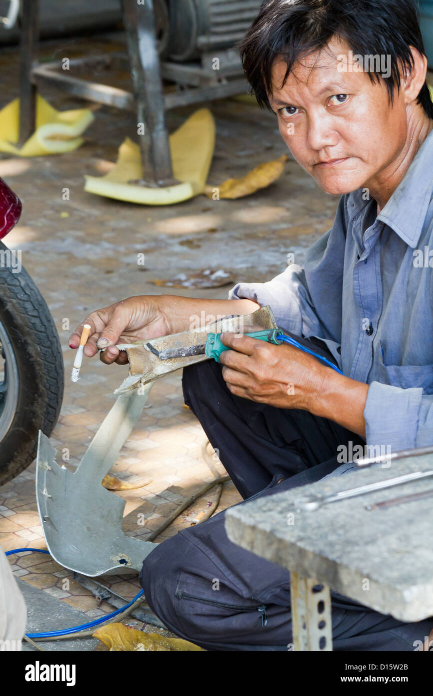 Man in the Streets of Ho Chi Minh City, Vietnam Stock Photo - Alamy