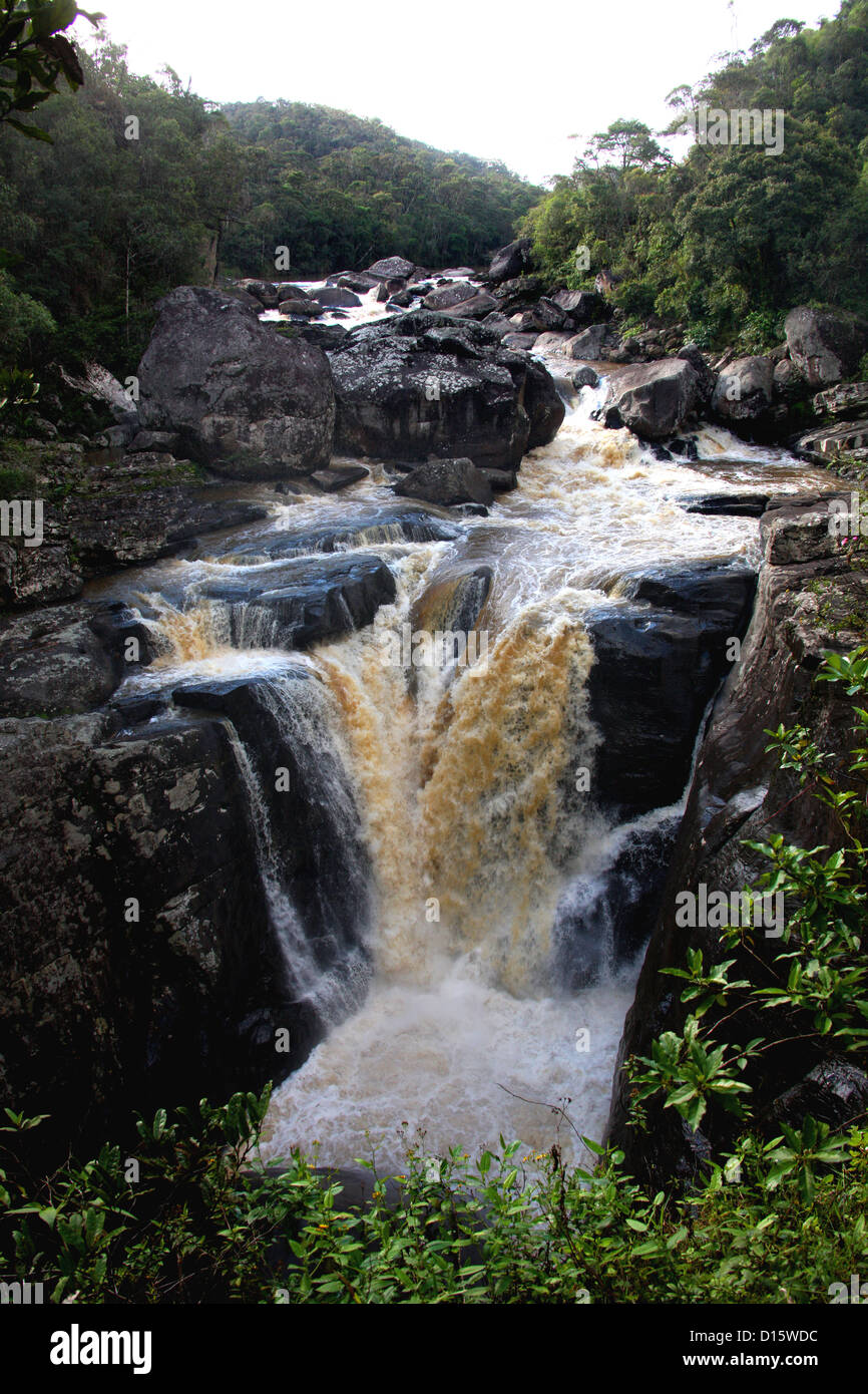 Chute Andriamamovoka (Waterfall), Namorona River, Ranomafana National ...