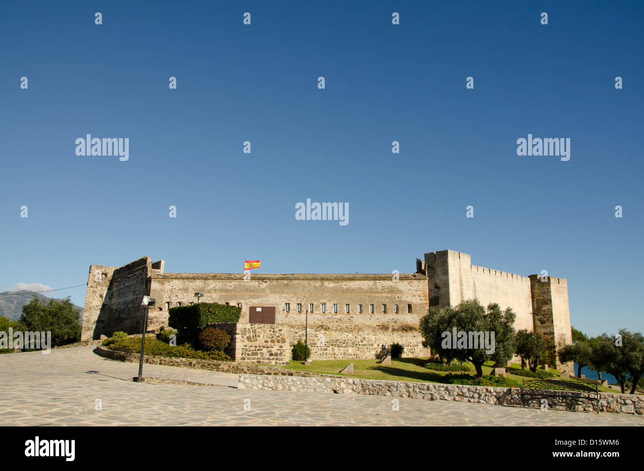 Moorish castle Sohail, Castillo Sohail, of Fuengirola Andalusia, Malaga ...