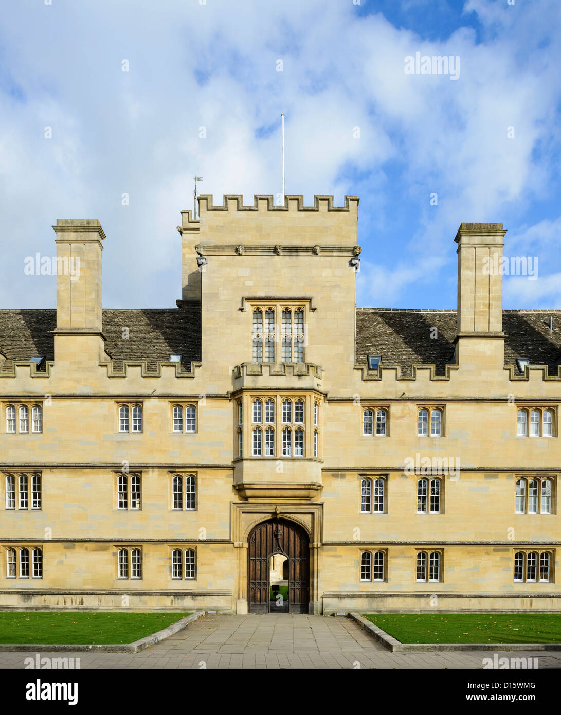 Front entrance of Wadham College Oxford University England UK Stock ...