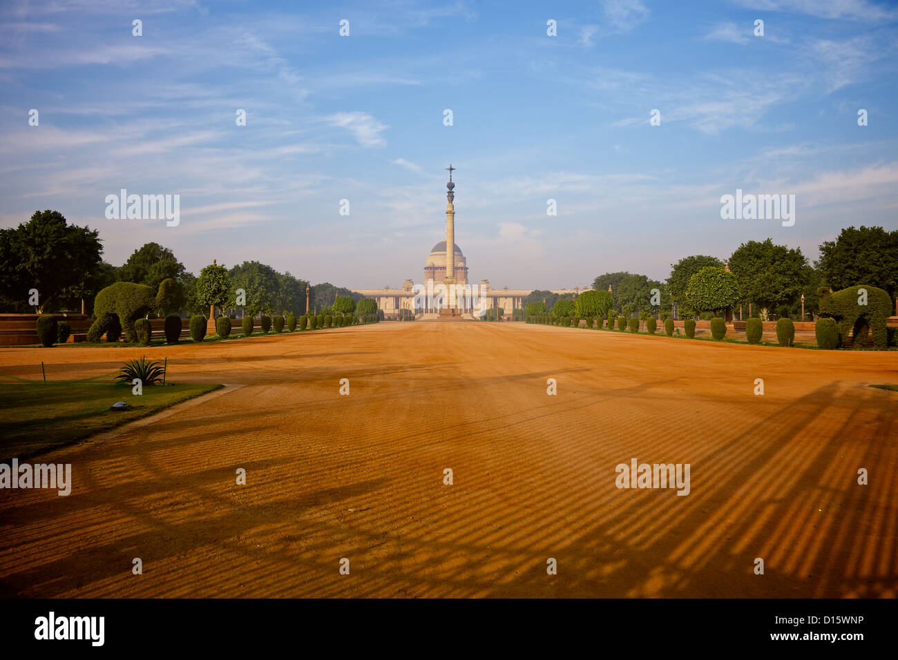 Rashtrapati bhavan (or President's house) in New Delhi, India Stock ...