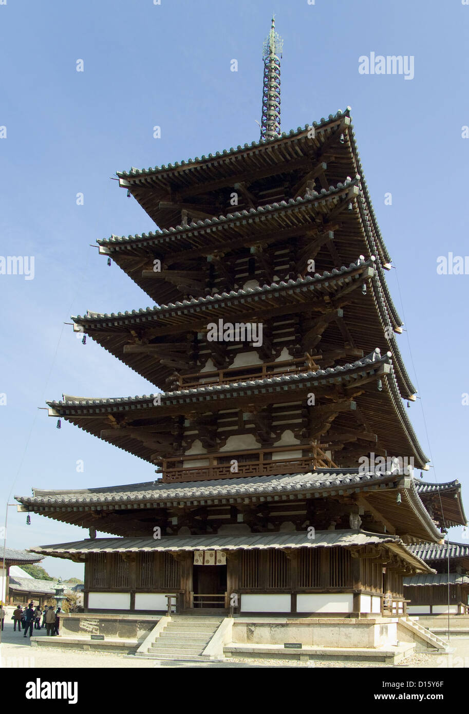 Hōryū-ji 法隆寺 Ikaruga Nara Prefecture Japan 奈良県生駒郡斑鳩町 Stock Photo - Alamy
