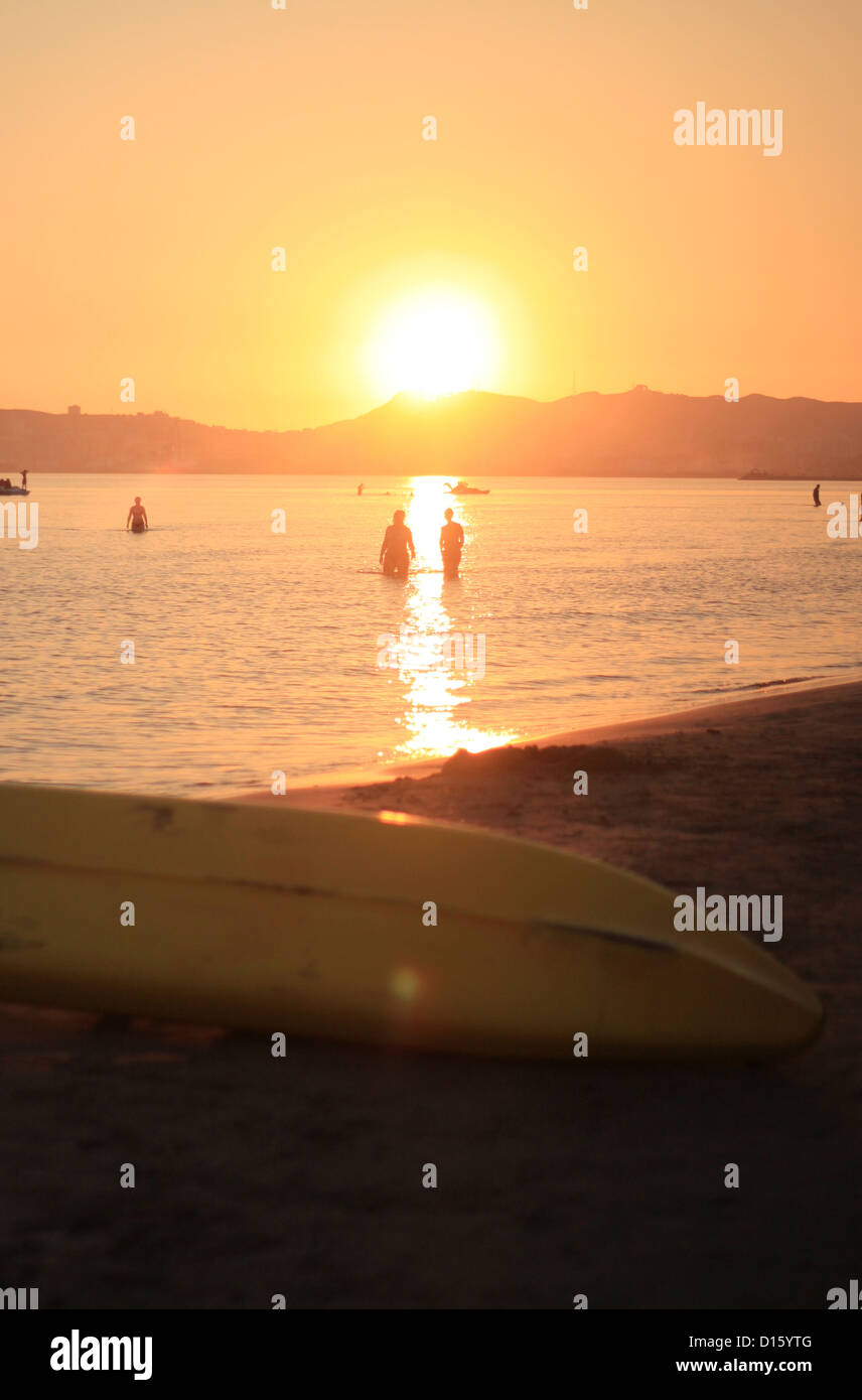 Togetherness in the light of sunset Stock Photo - Alamy