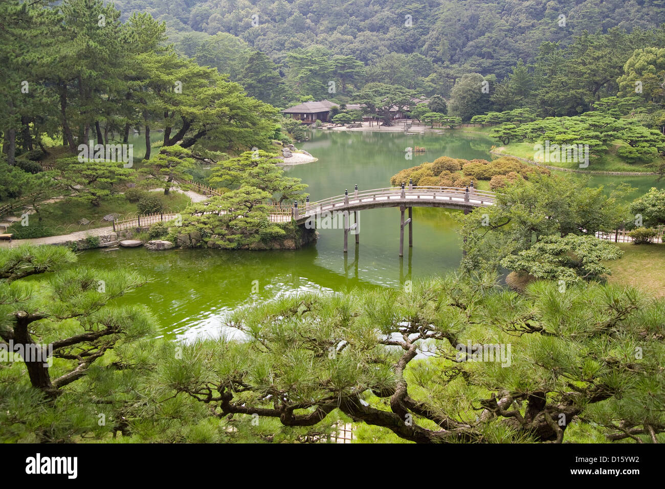 Takamatsu, Kagawa prefecture, Japan This Japanese Garden is at Ritsurin ...