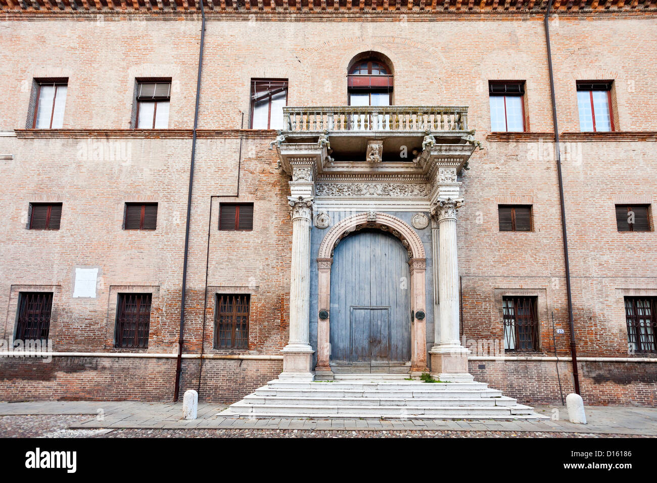 porch of palace Prosperi-Sacrati in Ferrara, Italy Stock Photo - Alamy