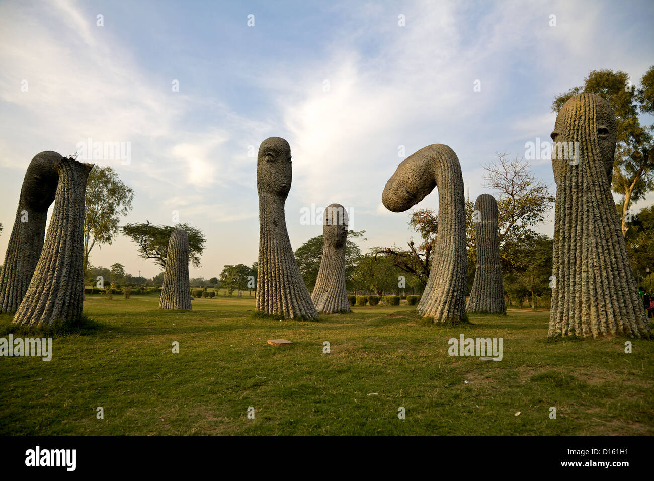 Stone art at Indraprastha park in Delhi, India Stock Photo - Alamy