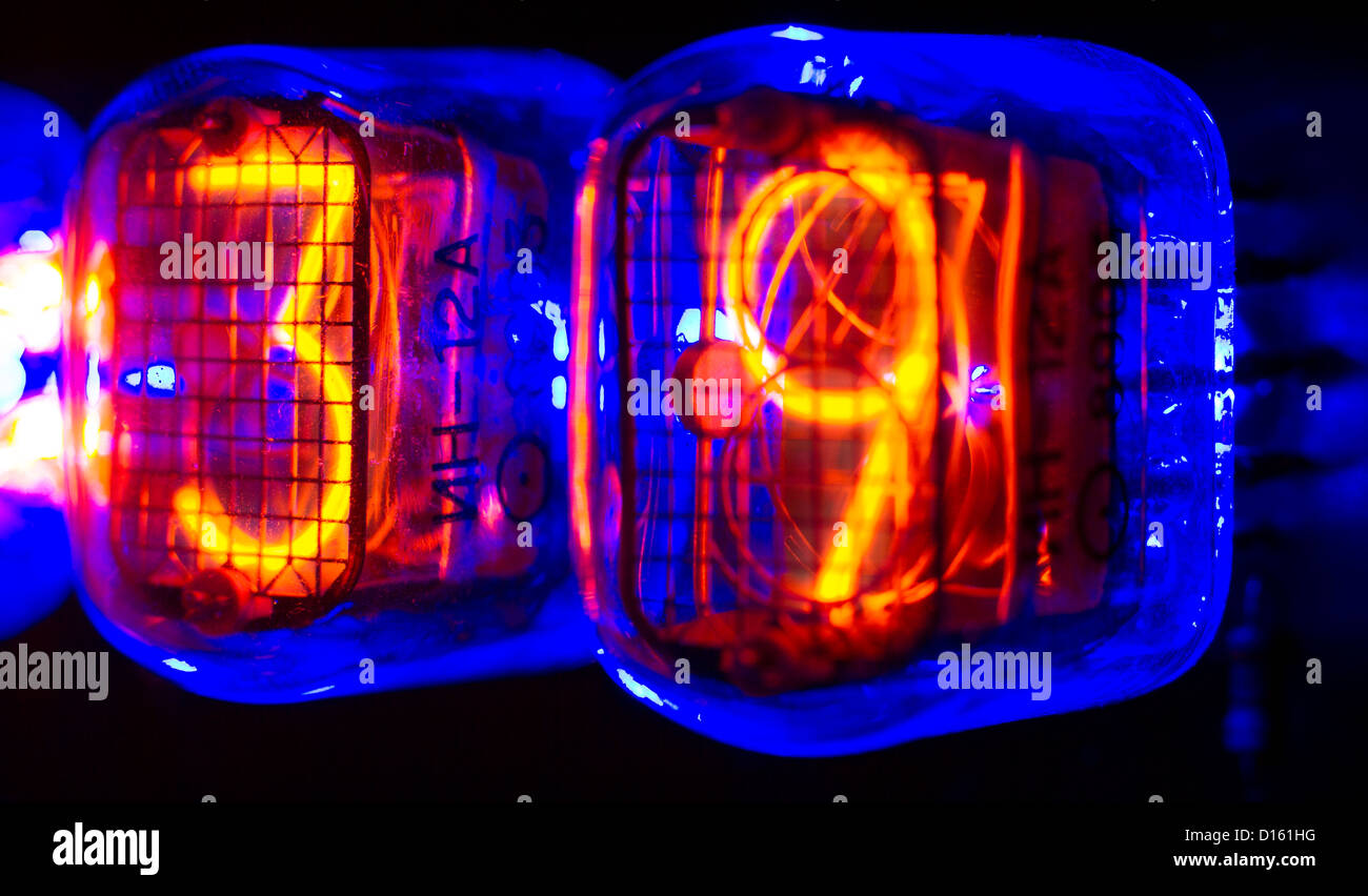 a numerical counter and number sequence using an old nixie tube clock ...