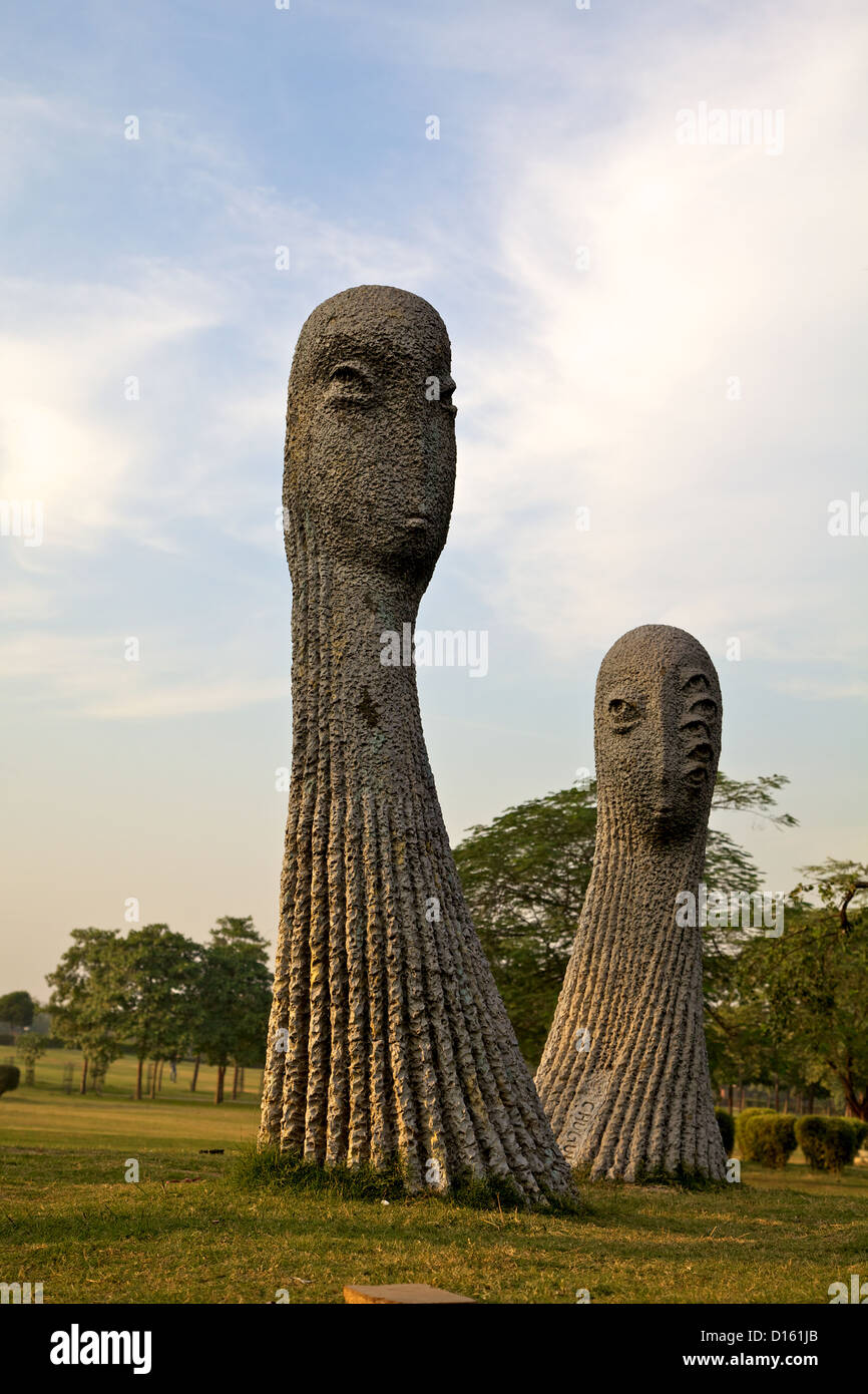 Stone art at Indraprastha park in Delhi, India Stock Photo - Alamy