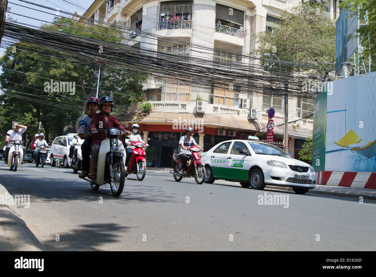 Dense Motorcycle Traffic in Ho Chi Minh City, Vietnam Stock Photo - Alamy