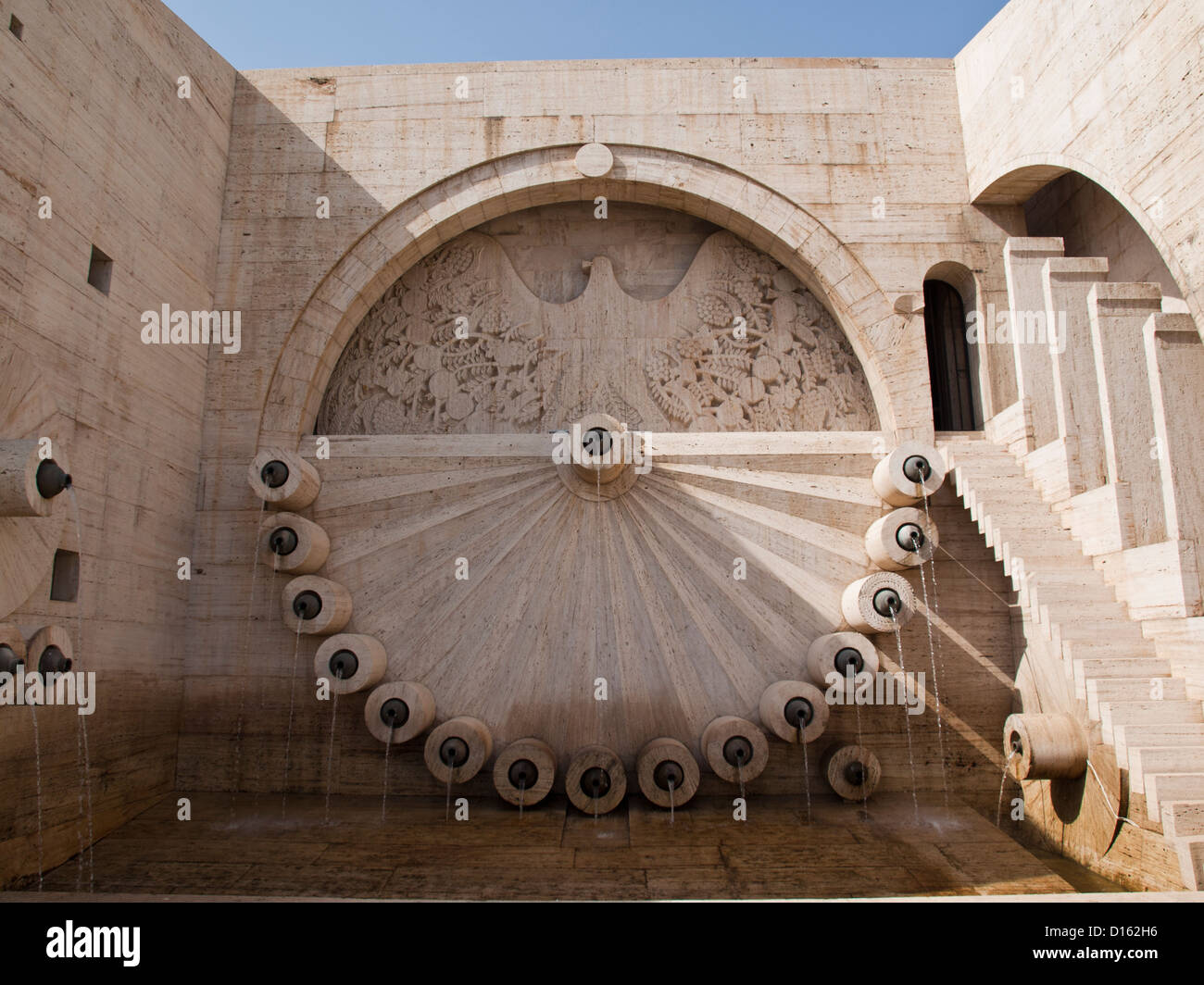 Cascade building and fountains Stock Photo - Alamy