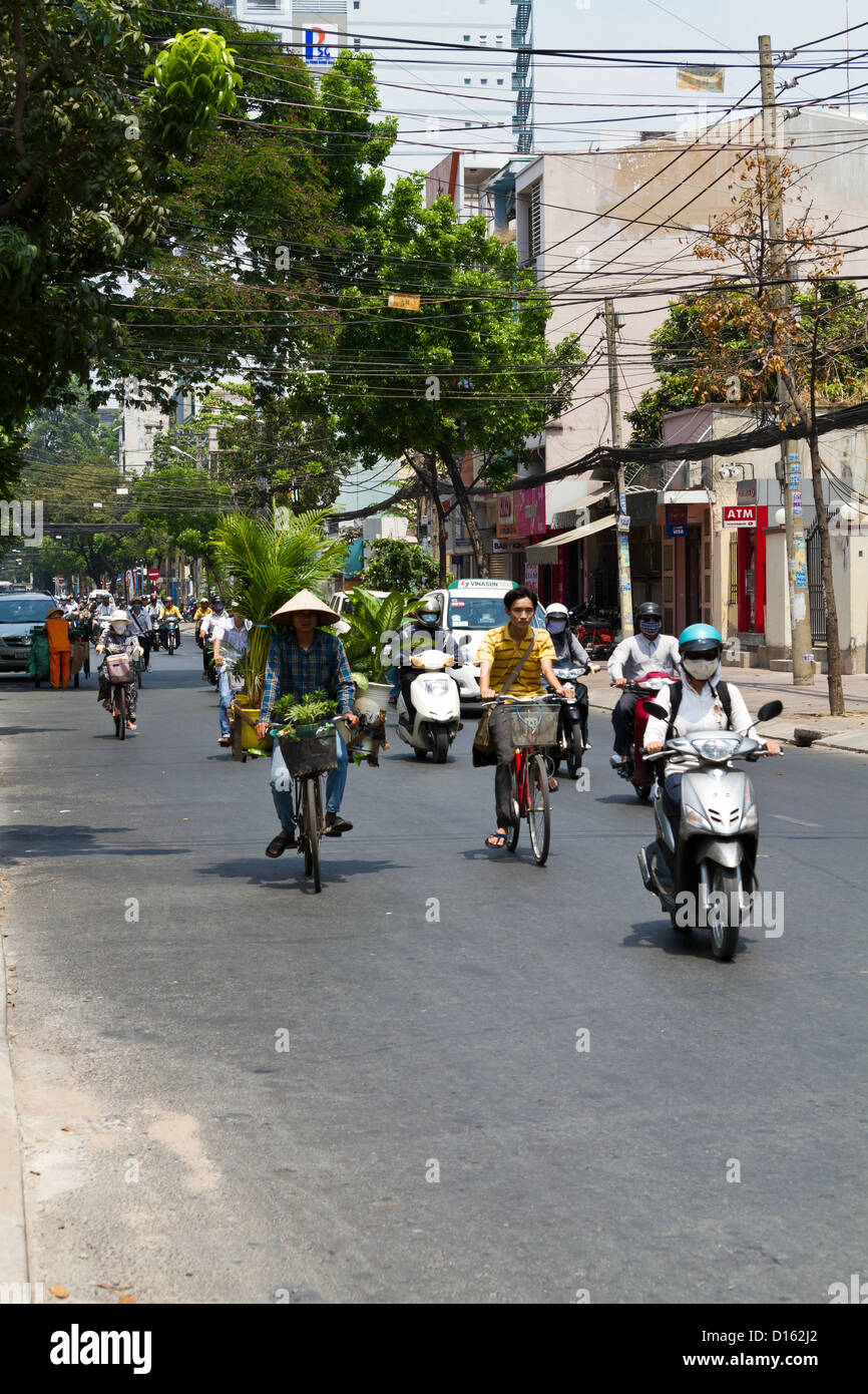 Dense Motorcycle Traffic in Ho Chi Minh City, Vietnam Stock Photo - Alamy