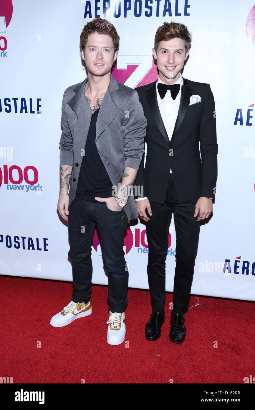 Ryan Follese, Nash Overstreet at arrivals for Z100's Jingle Ball 2012 ...