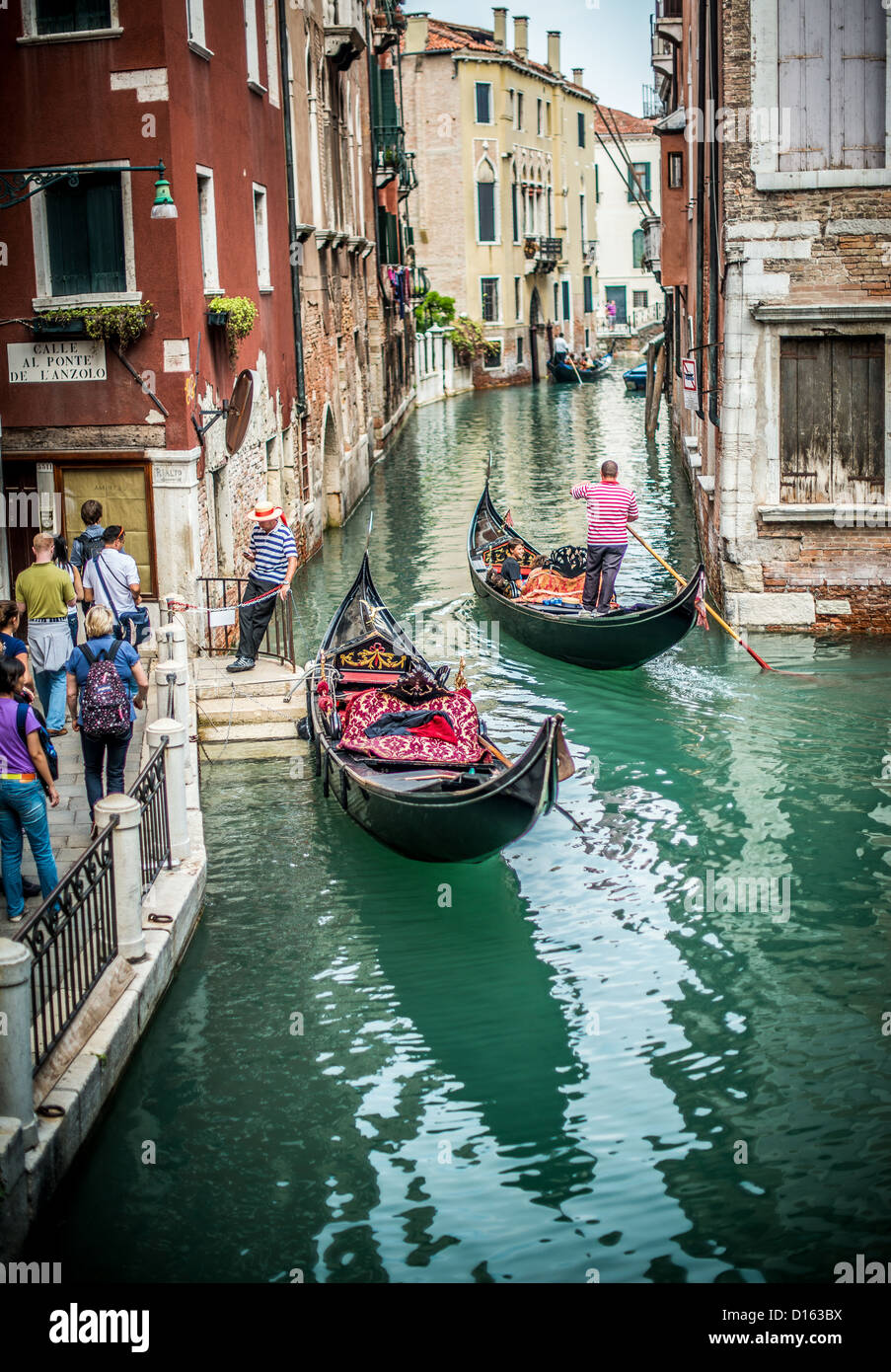 Traditional scene in Venice Stock Photo - Alamy