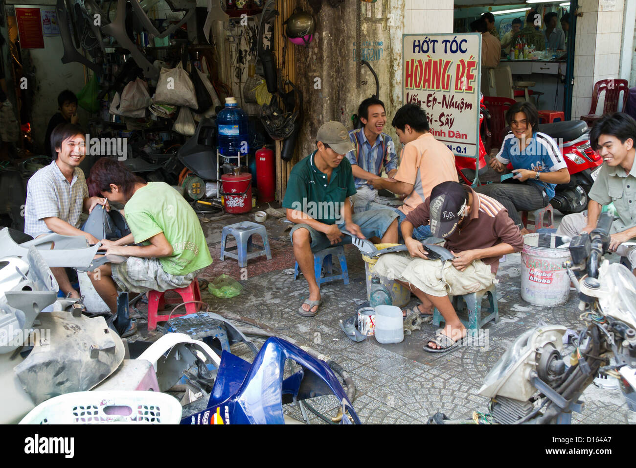 Typical Everyday Life in the Streets of Ho Chi Minh City, Vietnam Stock ...