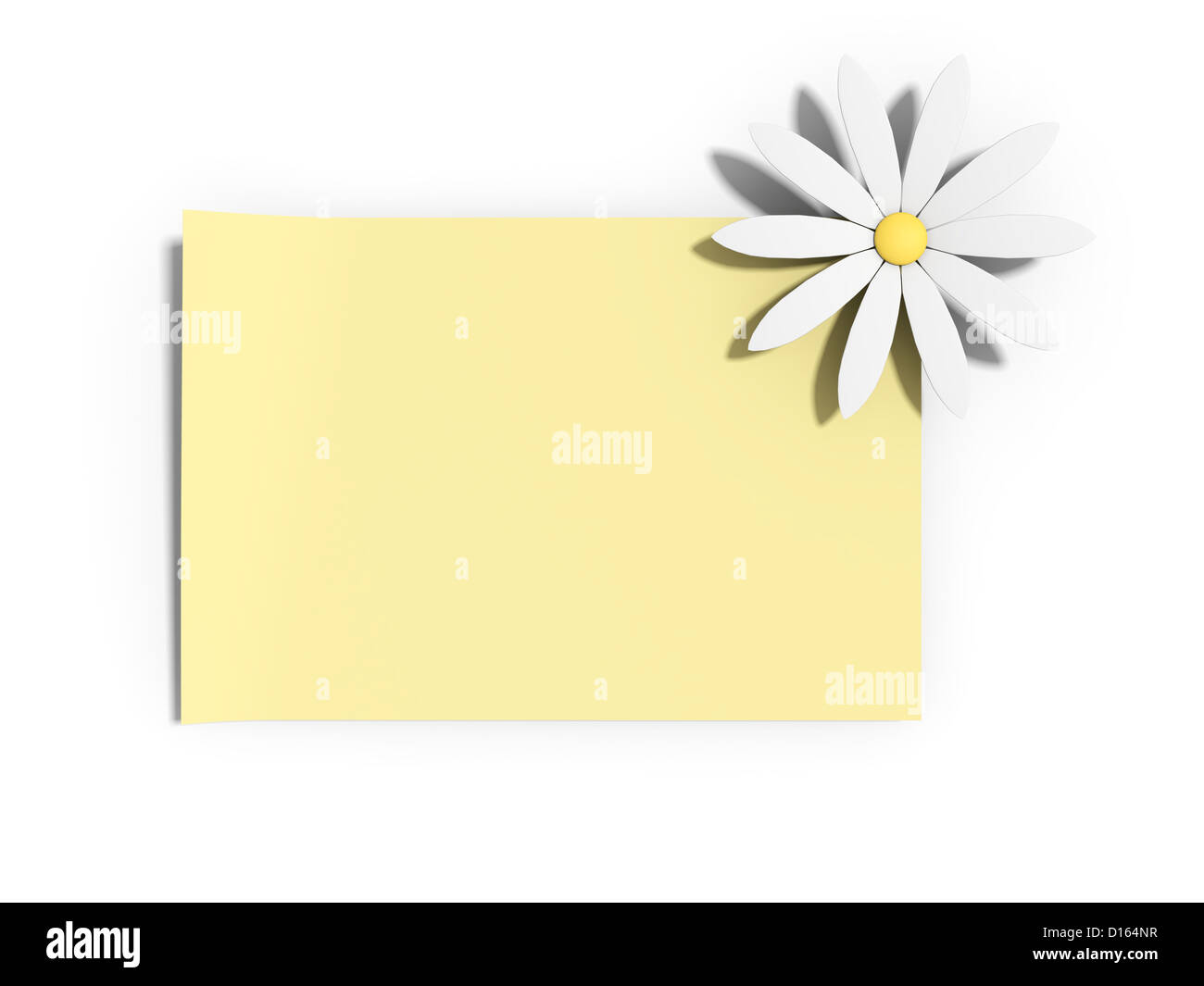Yellow paper daisy Cut Out Stock Images & Pictures - Alamy