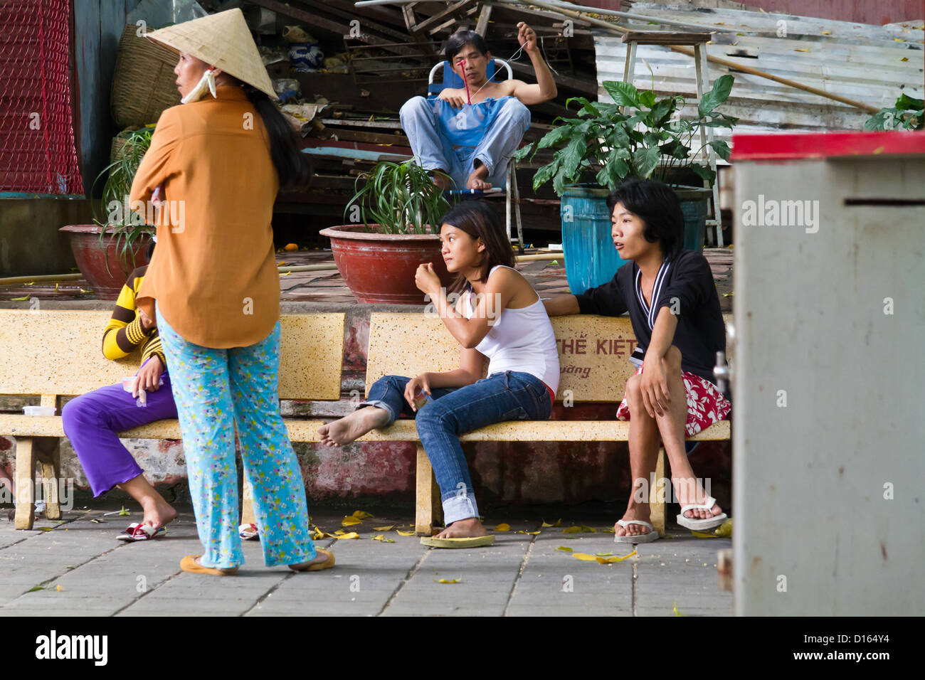 Typical Everyday Life in the Streets of Ho Chi Minh City, Vietnam Stock ...