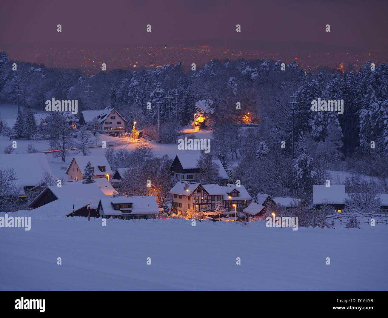 Switzerland zurich snow hi-res stock photography and images - Alamy