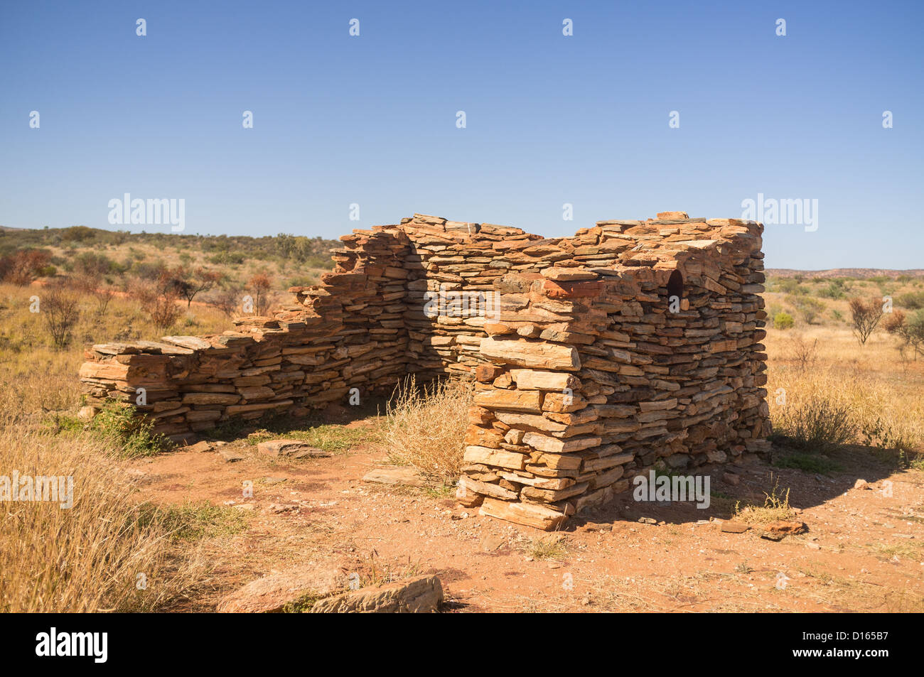 Ruins near the old police station at Arltunga Historic Reserve, East ...