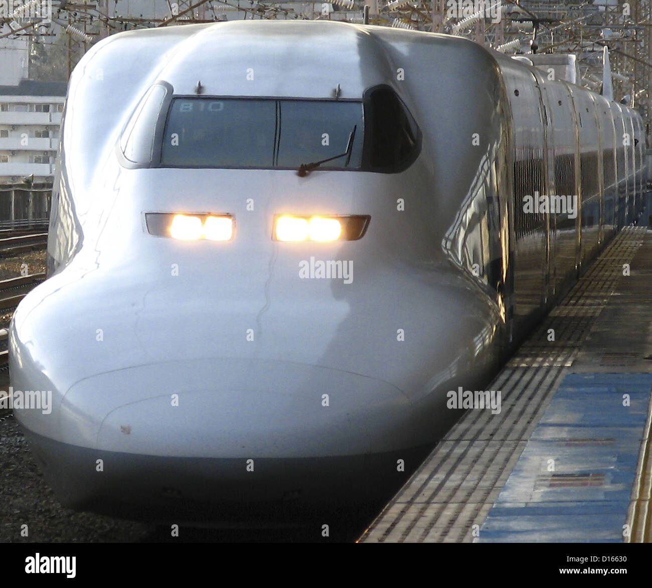 Shinkansen train at Himeji Station, Himeji, Hyogo Prefecture, Japan ...