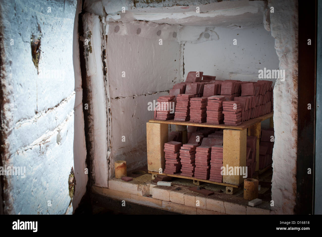 Clay tiles in the baking oven hi-res stock photography and images - Alamy