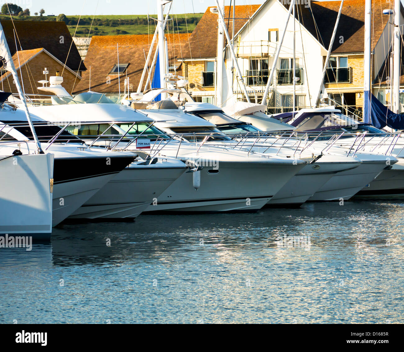 yachts moored at Port Solent, Portsmouth, England Stock Photo - Alamy