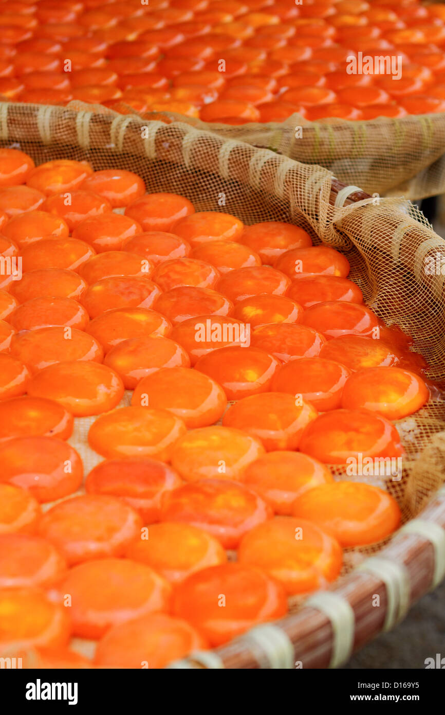 Salted and sun dried yolks of duck eggs, chinese food Stock Photo - Alamy