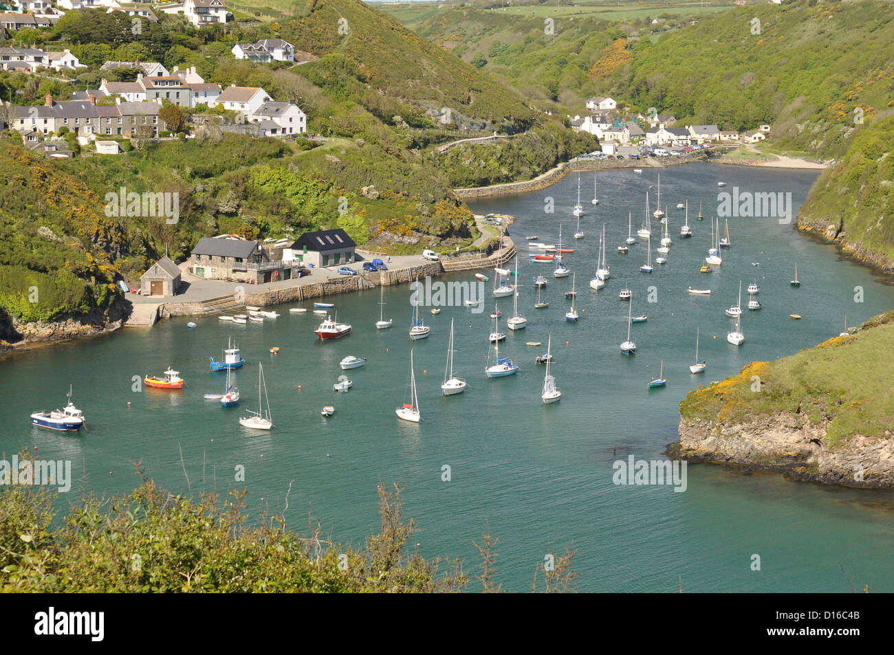 Boats in Solva Harbour, Pembrokeshire, Wales, UK Stock Photo - Alamy