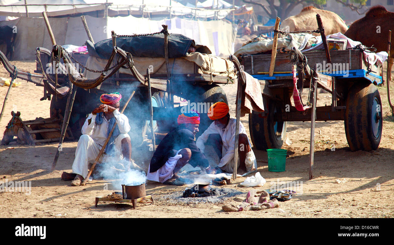 India people at Pushkar fair Stock Photo - Alamy