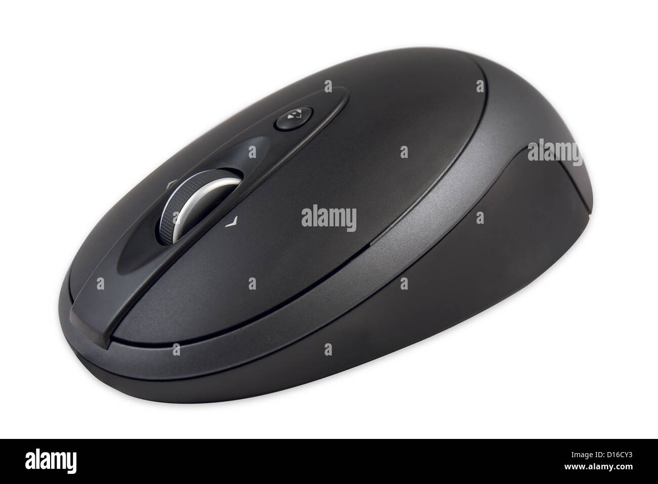 Computer black mouse isolated on a white background Stock Photo - Alamy